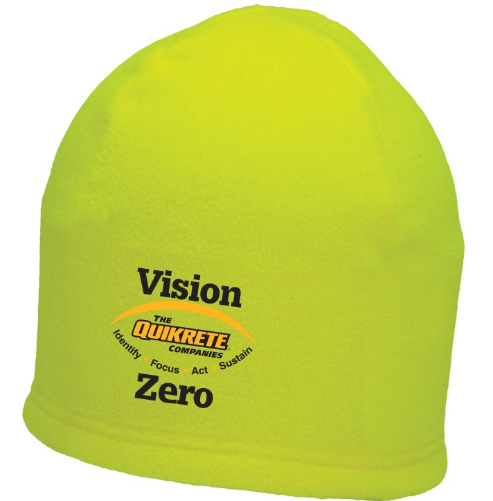 White Cap | Pyramex RH2 Series Hi-Vis Lime Fleece Cap with Quikrete ...