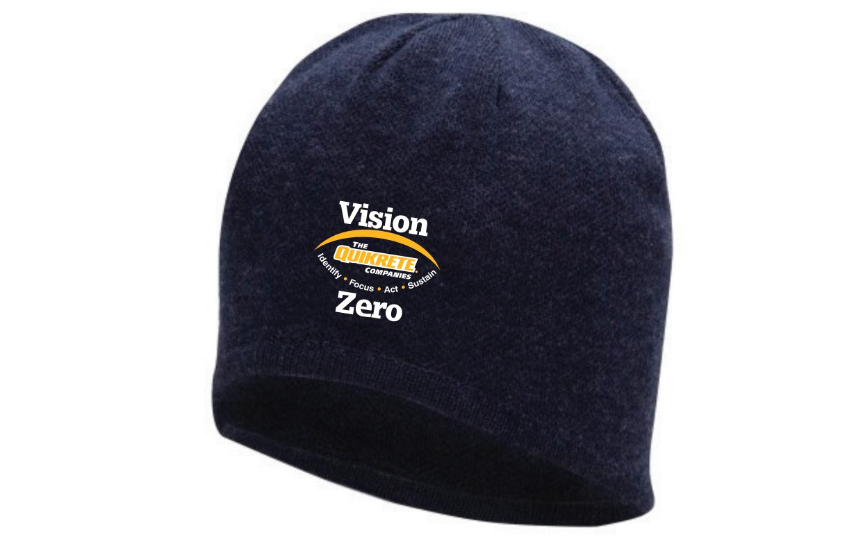 White Cap | Pyramex WL1 Series Navy Winter Liner Knit Hat with Quikrete ...