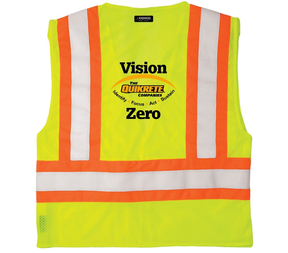 White Cap | Kishigo XL Lime 1174 Contrasting Mesh Breakaway Vest with ...