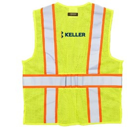 White Cap | Kishigo Large Lime 1586 Class 2 Women's All Mesh Contrast ...