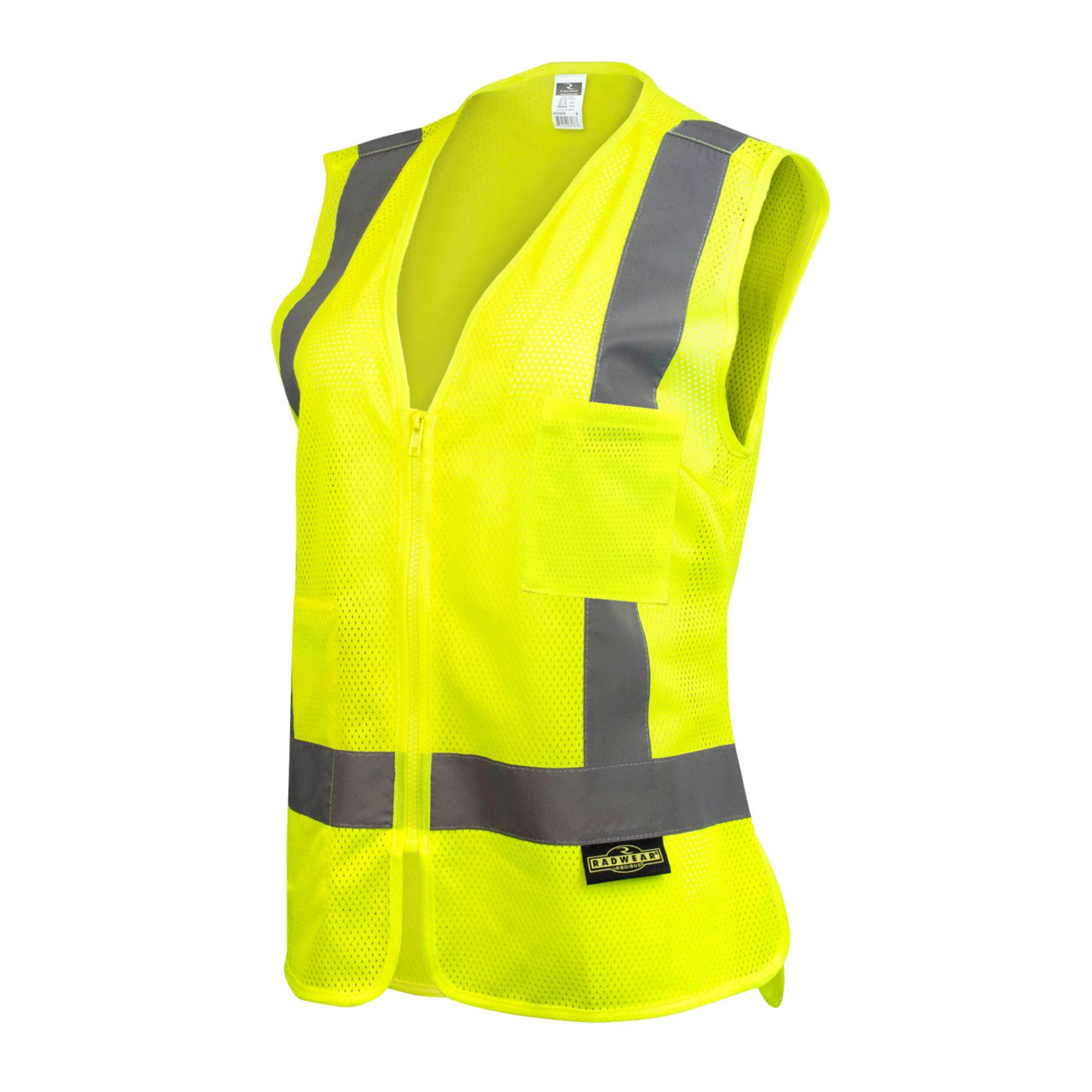 White Cap | Radians SV2ZW Small Hi-Vis Green Women's Economy 2 Pocket Vest
