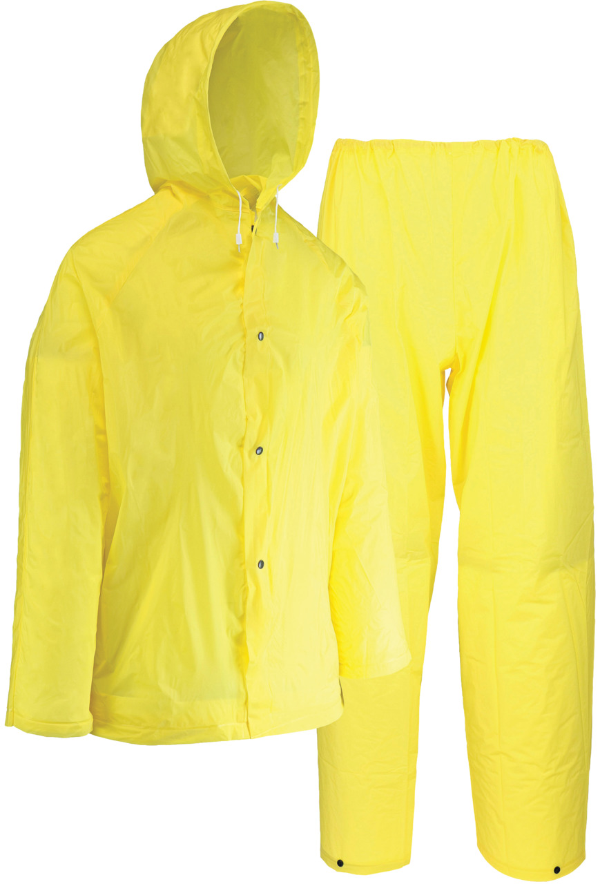 White Cap | Protective Industrial Products Yellow 2-Piece Eva Rainsuit 2XL