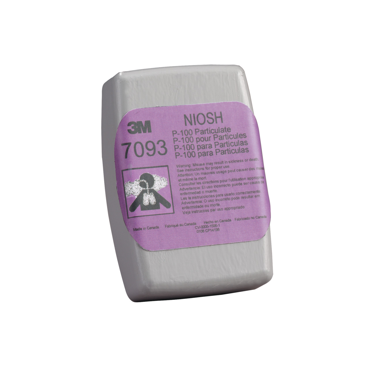 White Cap | 3M 6000 Series Particulate Filter 2/Pack