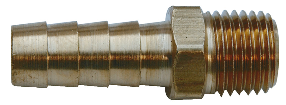 White Cap | 3/8" IDX1/4" MNPT Male Barb Fitting