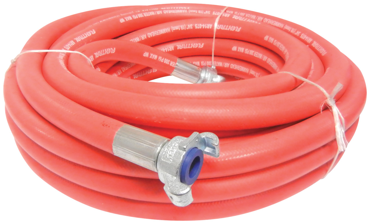 White Cap | Bridgestone HosePower 3/4" x 50' 300 PSI Red Air Hose with ...