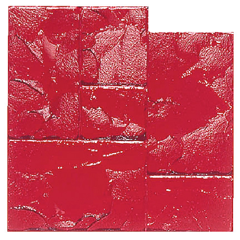 White Cap | BRICKFORM 23" x 23" Regular Red Ashlar Cut Slate
