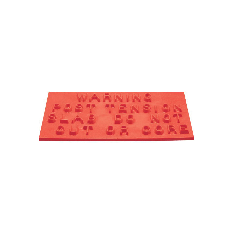 White Cap | Solomon Colors Stamp Post Tension Warning