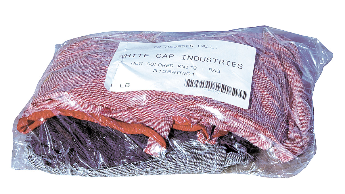 White Cap | New Colored Knit Rags 1 lb/bag