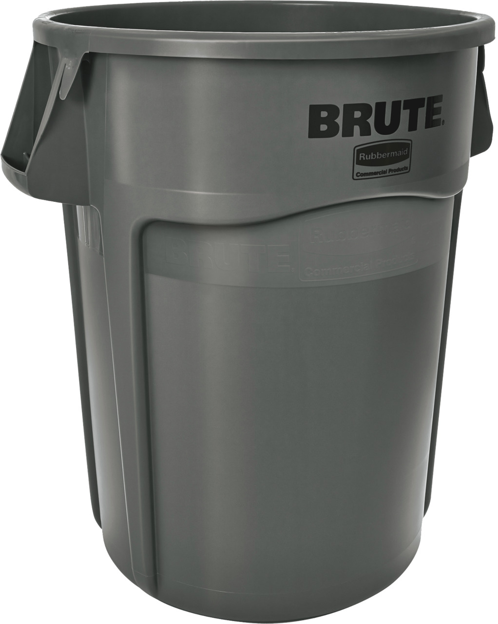 White Cap | Rubbermaid Brute 32 Gal. Gray Trash Can