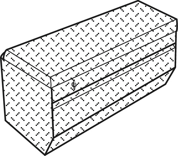 White Cap | WEATHER GUARD Clear Aluminum All Purpose Chest Full Compact