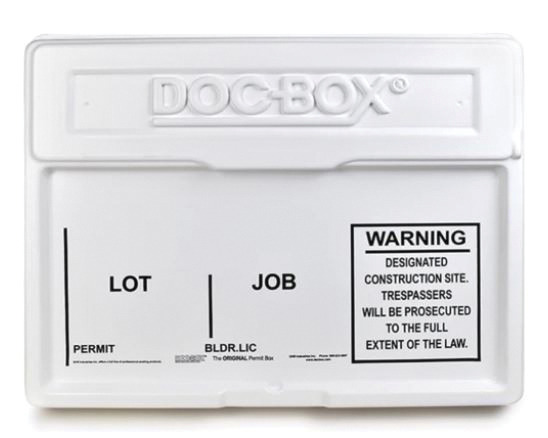 White Cap | Dhr Industries 21In x 27In x 4In Doc-Box Permit Holder Box