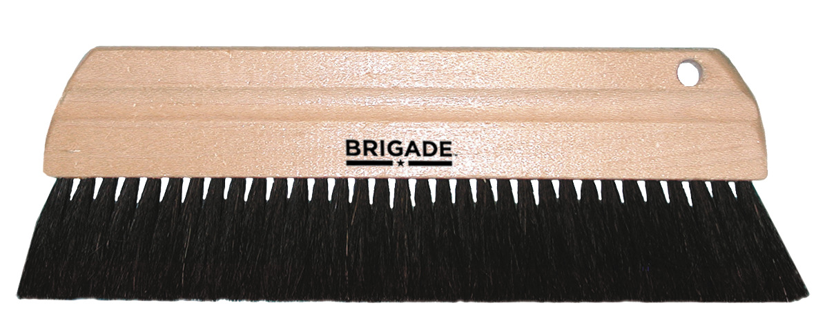 White Cap | BRIGADE 12" Horsehair Curb Finishing Brush