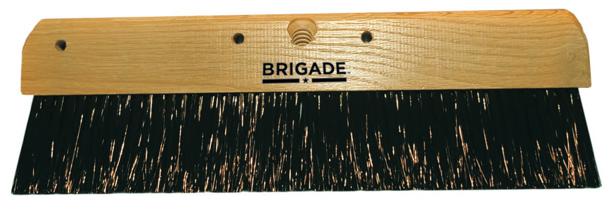 White Cap | BRIGADE 24" Black Poly Concrete Finishing Brush