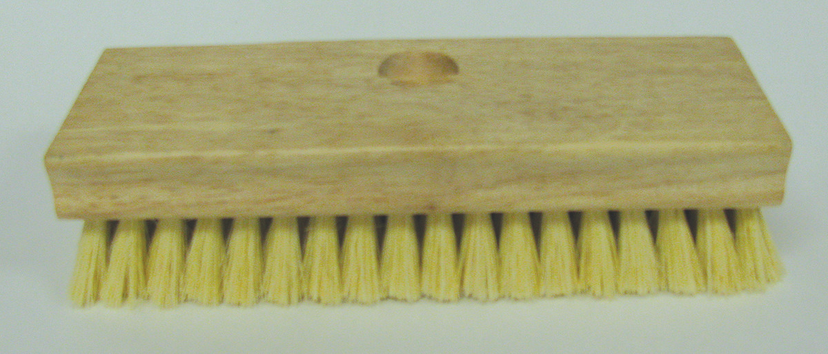 White Cap | BRIGADE Acid Brush Head Only with Thread Hole