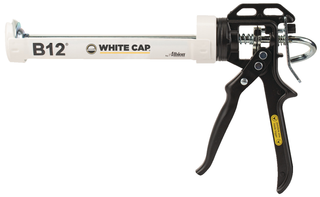 White Cap | Albion B12 1/10 Gallon B-Line Manual Cartridge Gun 12:1 Drive