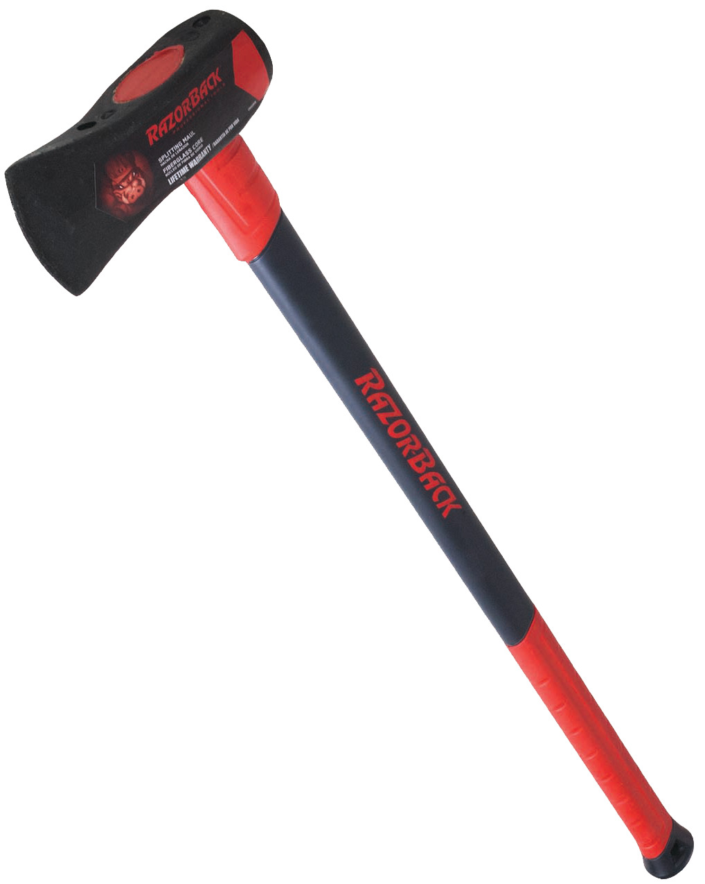 White Cap | Razor-Back Safe-Lock 8 Lb Wood Splitter W/ 34" Fiberglass ...