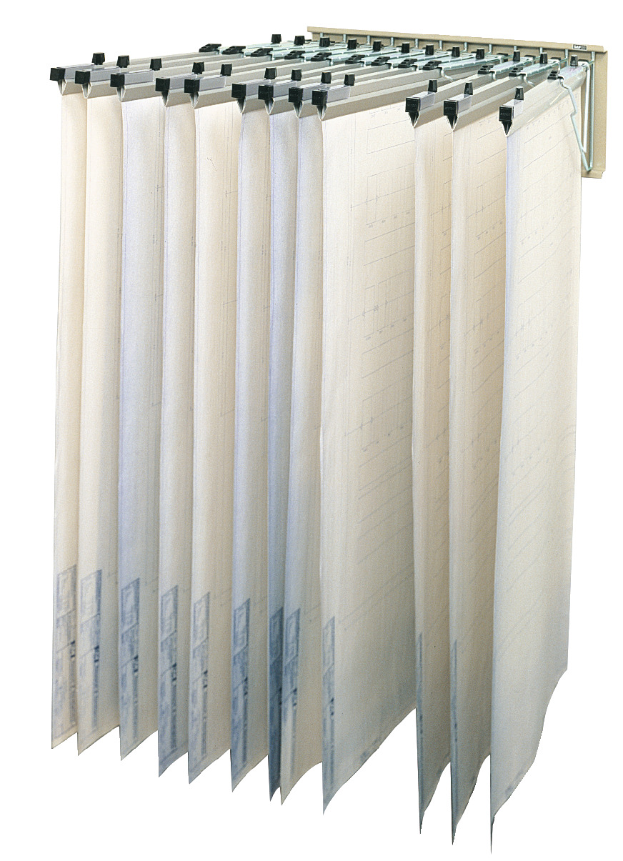 White Cap | Safco Planhold Pivot Wall Planhold Rack