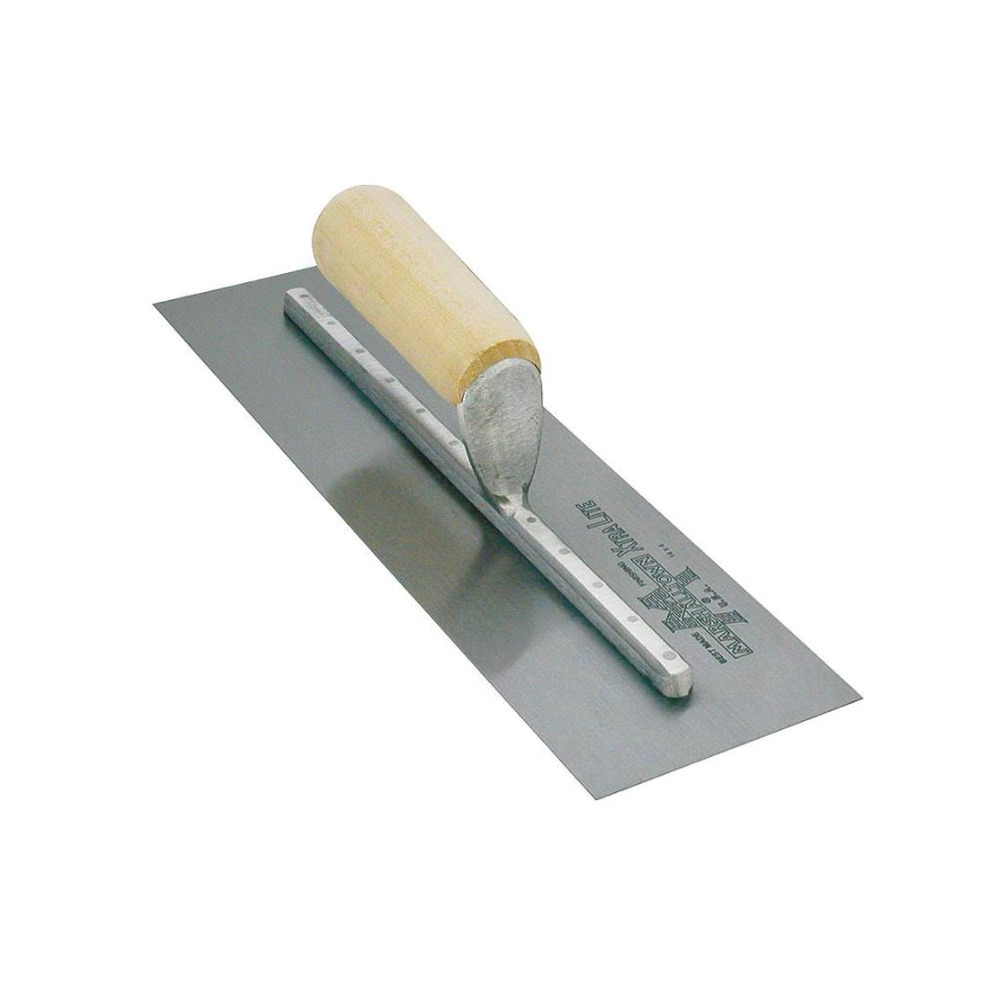 White Cap | MARSHALLTOWN 12" x 4" Finishing Trowel Straight Handle