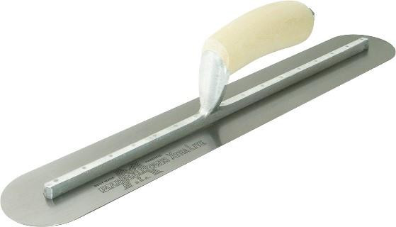 White Cap | MARSHALLTOWN 20" x 4" Round End Trowel Wood Handle