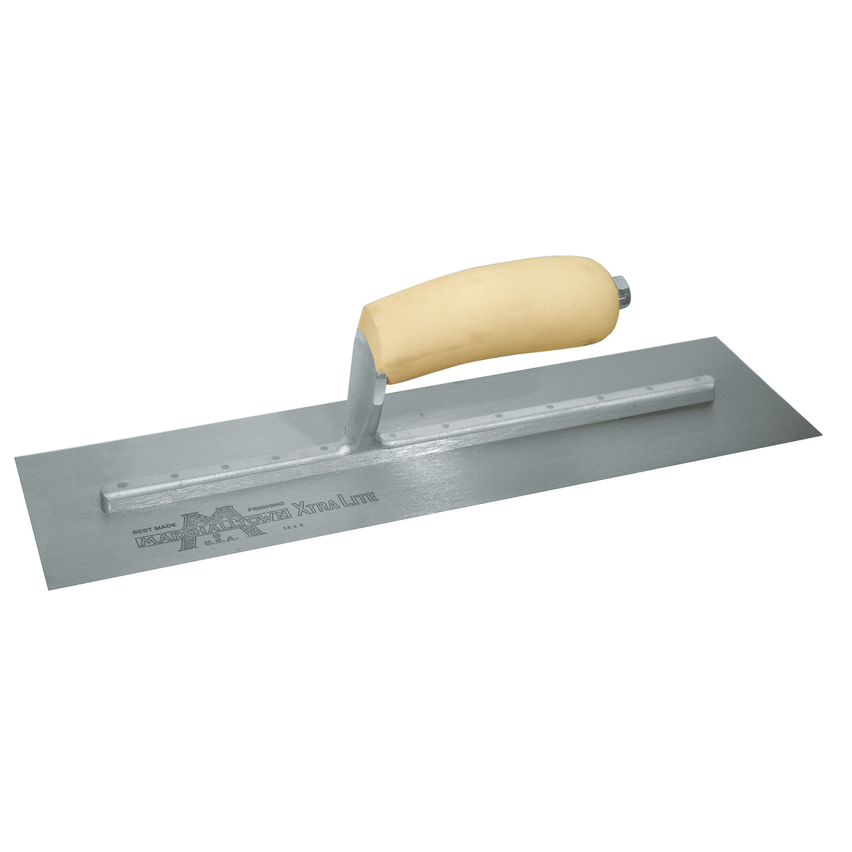 White Cap | MARSHALLTOWN 14" x 4" Trowel Wood Handle