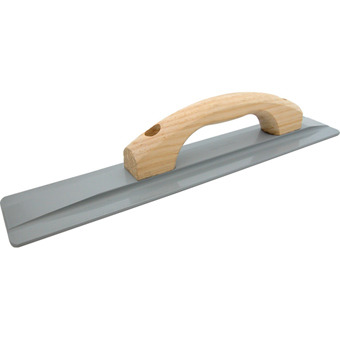 White Cap | 16"X3-1/8" Magnesium Float With Round Wood Handle Marshalltown