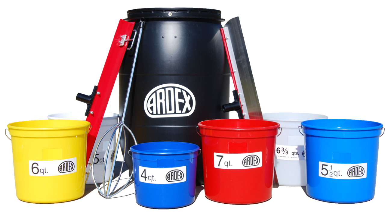 White Cap | ARDEX Tool Kit Tools and Buckets