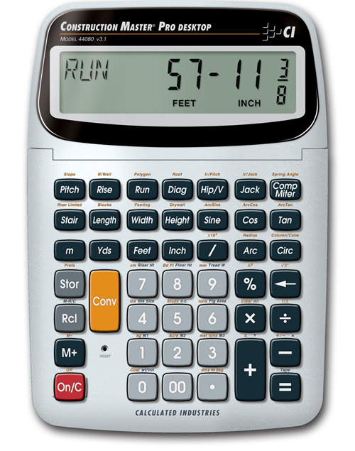White Cap | Calculated Industries Desktop Pro Calculator Construction ...