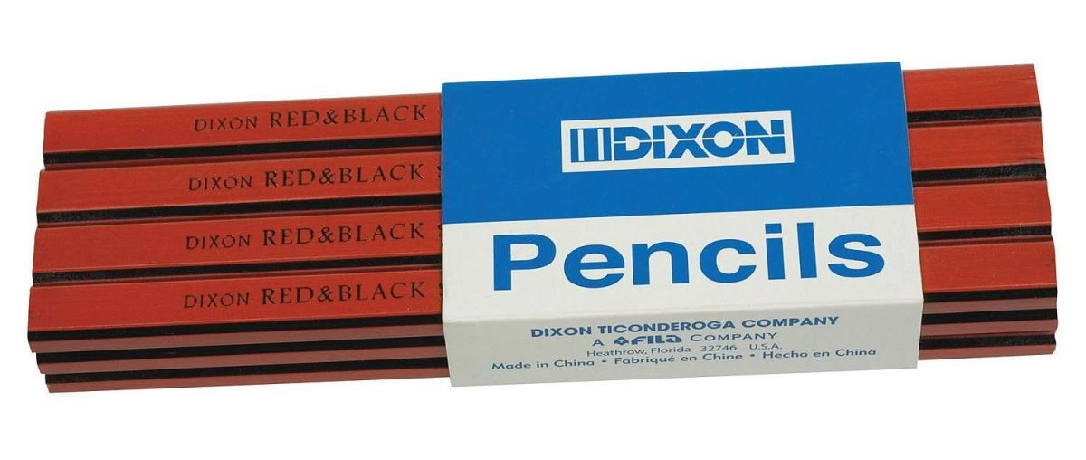 White Cap | Dixon Ticonderoga 19973 Carpenter Hard Black Graphite Core ...