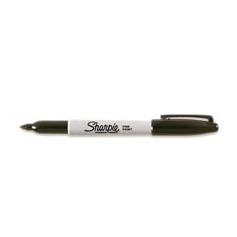 White Cap | Sharpie Black Fine Point Sharpie Marker
