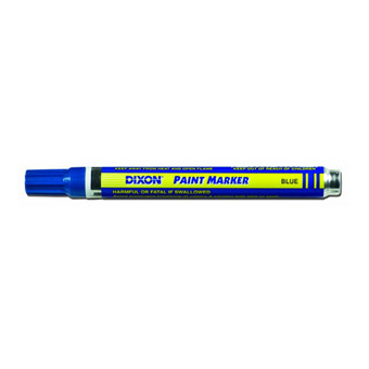 White Cap | Dixon Ticonderoga Blue Valve Action Paint Marker