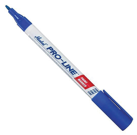 White Cap | Markal Pro-Line Blue Fine Paint Marker La Co Industries Inc