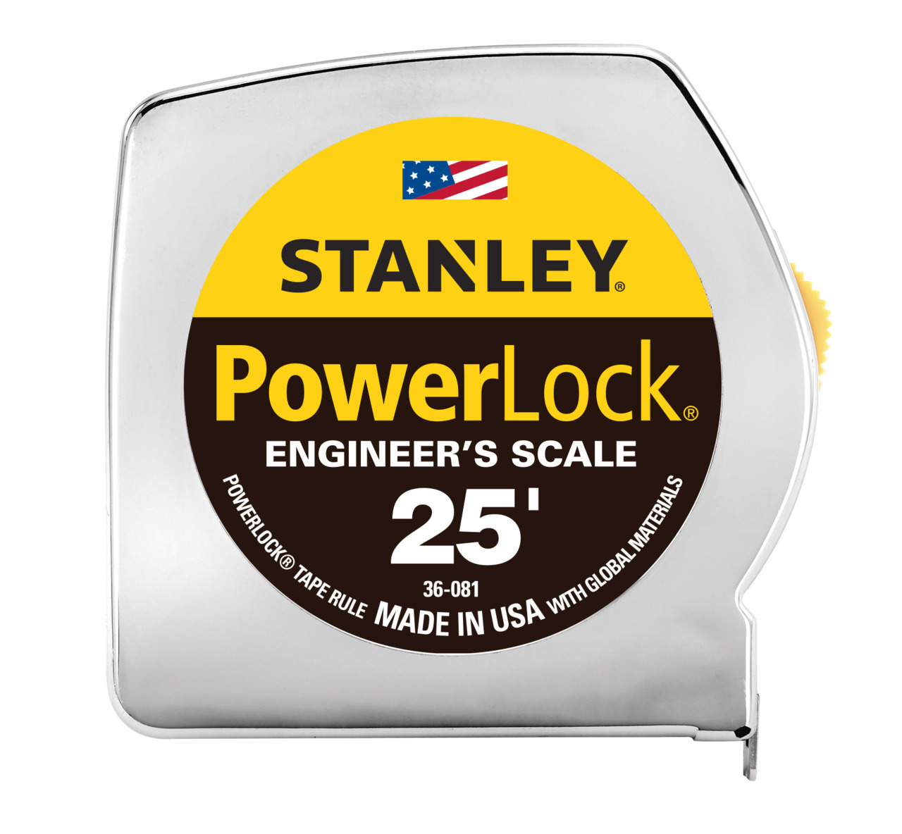 White Cap | STANLEY Powerlock 25' Engineer's Tape Measure