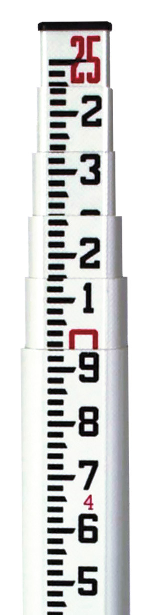 White Cap | Spectra Precision 25' 10ths Fiberglass Grade Rod Crain