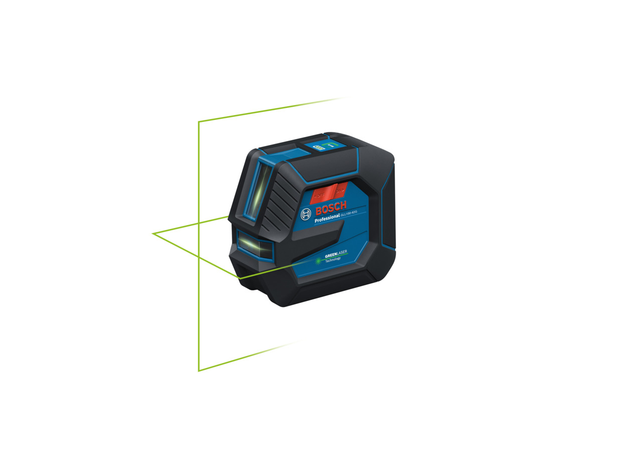 White Cap | Bosch 3.7V Green-Beam Self-Leveling Cross-Line Laser with ...