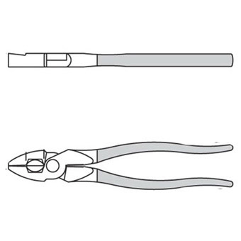 White Cap | 9" Lineman Round Nose Pliers Channellock