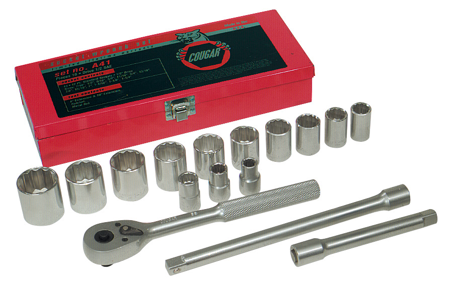 White Cap | Wright Tool 16 Piece 1/2" Dr 12Pt Socket Set