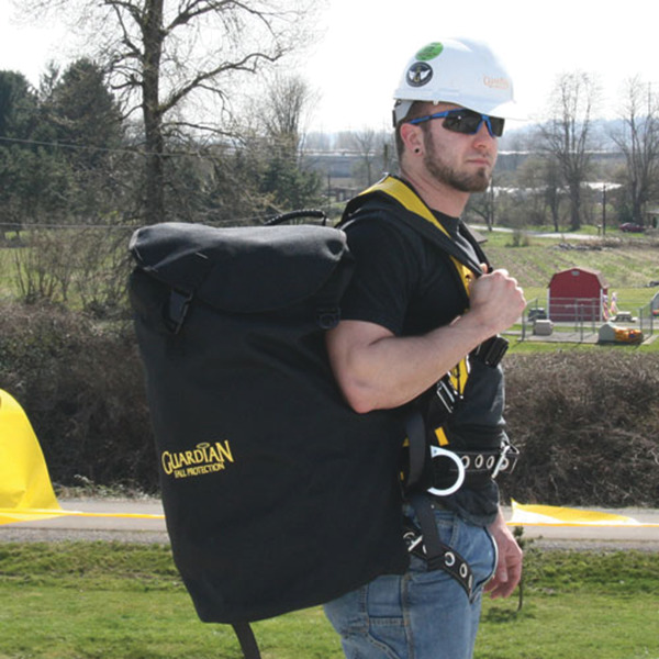 White Cap | GUARDIAN FALL PROTECTION 00763 LG Black Canvas Ultra Sack ...