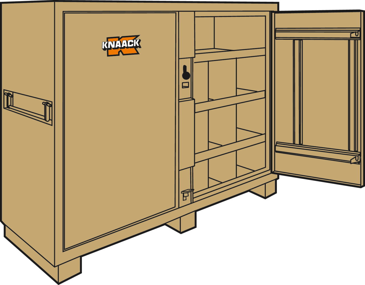 White Cap | KNAACK 129 Cabinet 72" x 20" x 51"