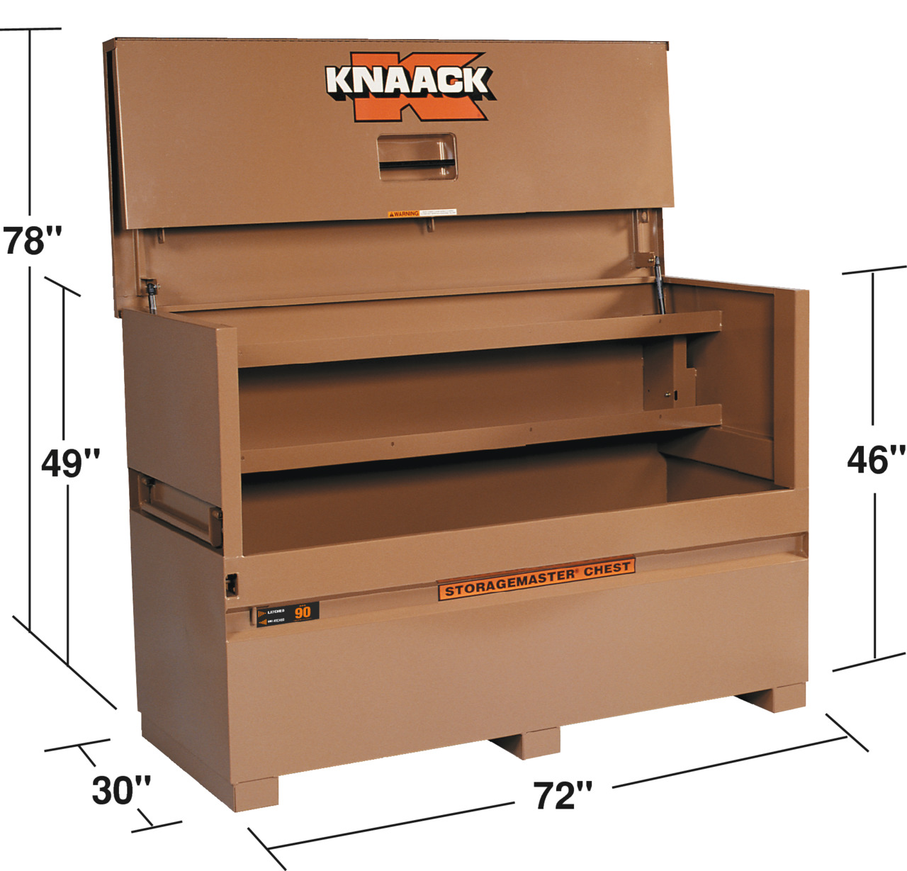 White Cap | KNAACK Storagemaster 90 Chest 72" x 30" x 49"