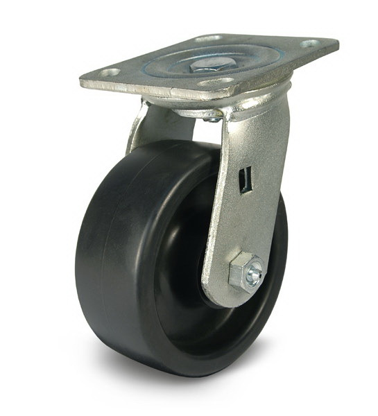 White Cap | DH Casters 6 x 2" 750 lb Plastic Polyolefin Swivel Caster ...