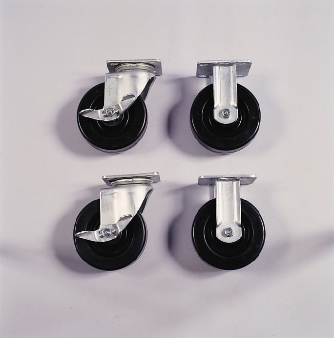 White Cap | KNAACK 4" Caster Set