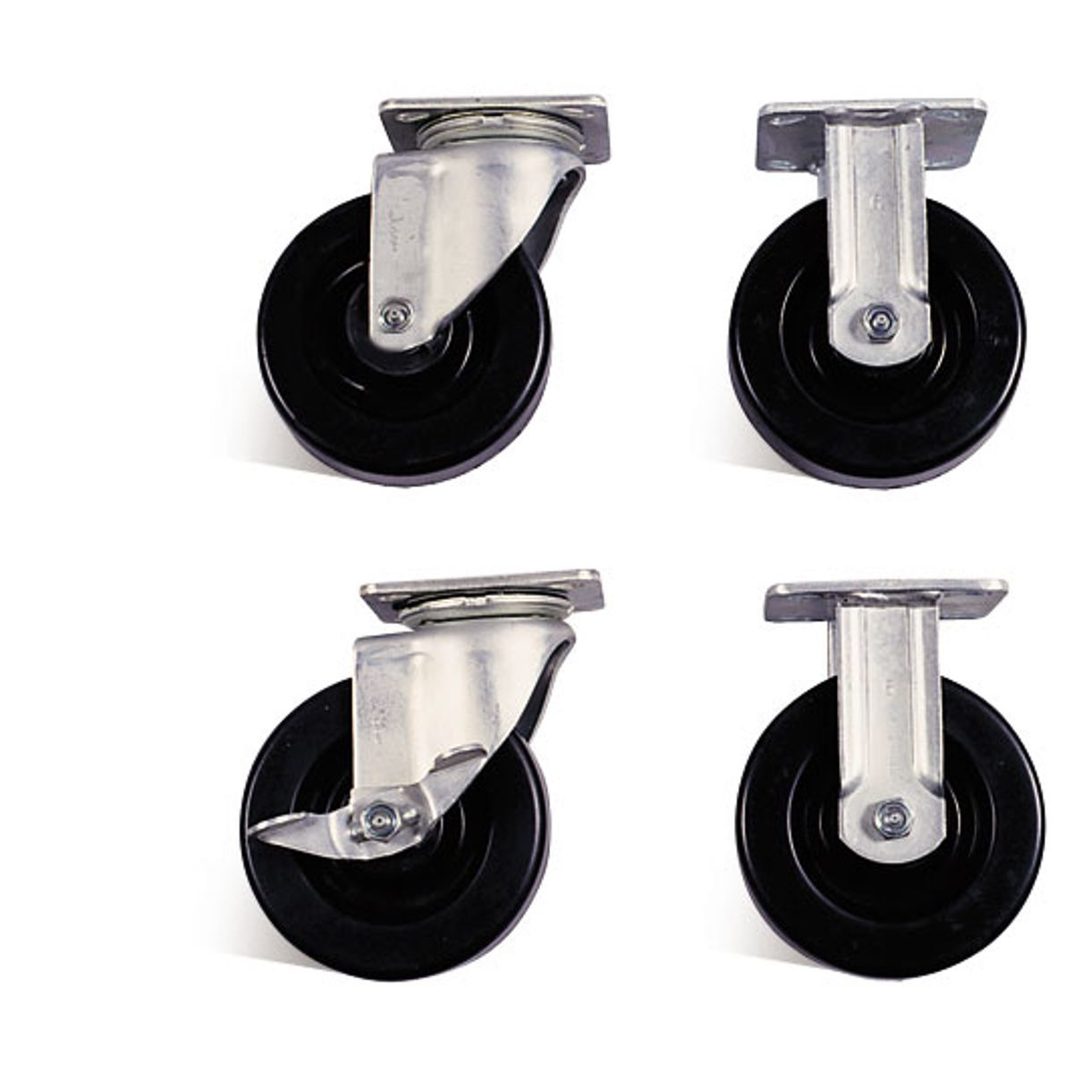 White Cap | KNAACK 6" Caster Set for KNAACK Boxes