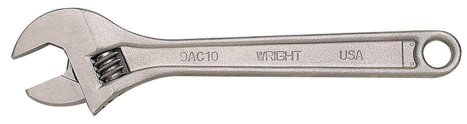 White Cap | Wright Tool 10" Chrome Adjustable Wrench