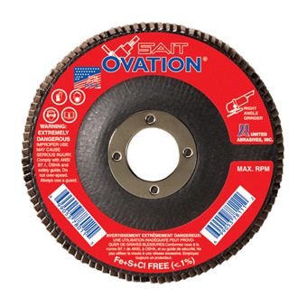 White Cap | United Abrasives Sait Ovation High Density / Type 27 Flap ...