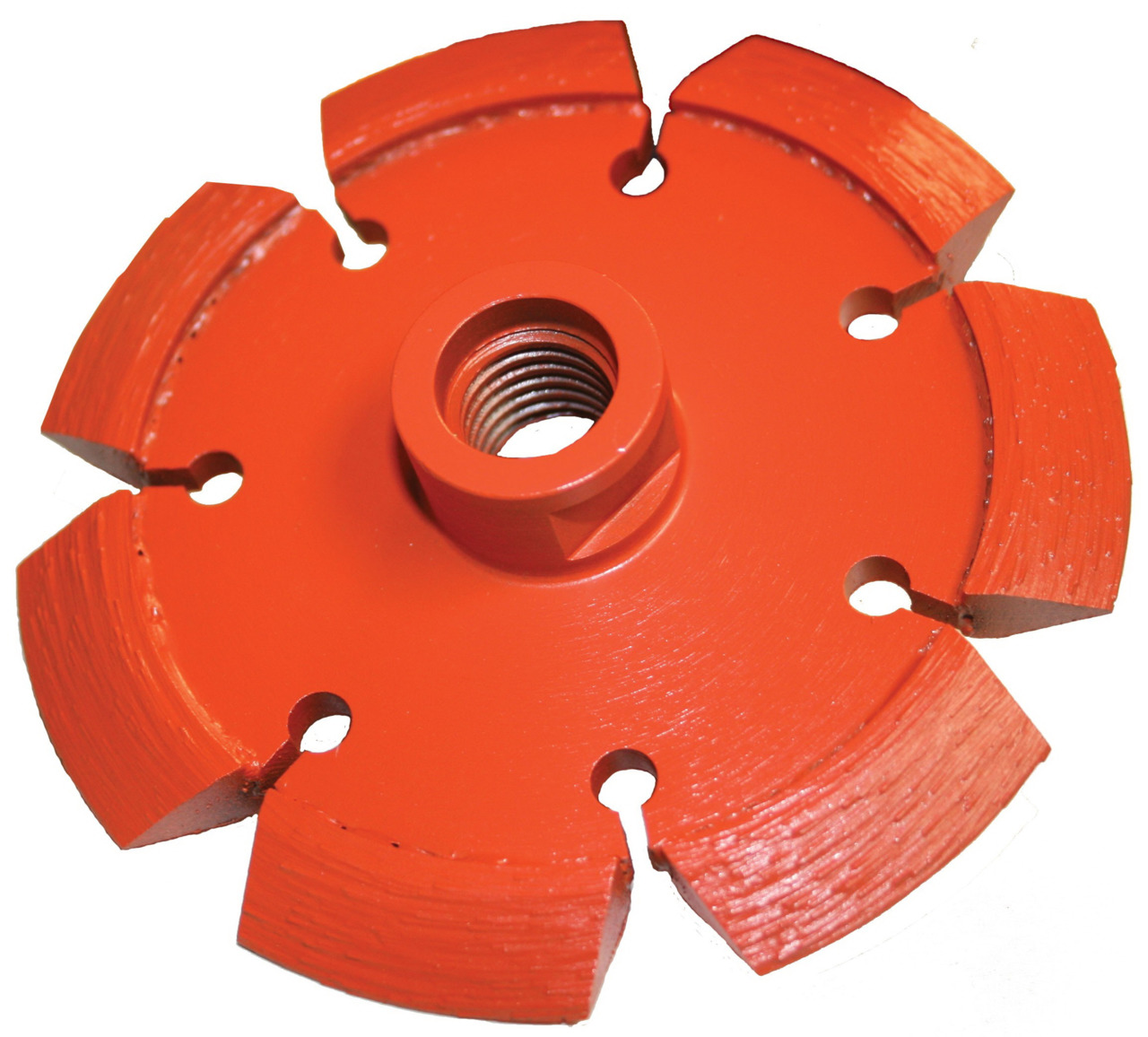 White Cap | Diamond Products 7" Orange Heavy Duty V-Crack Diamond Blade