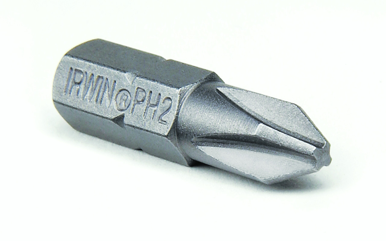White Cap | #2 1" Phillips Insert Bit Tip Irwin