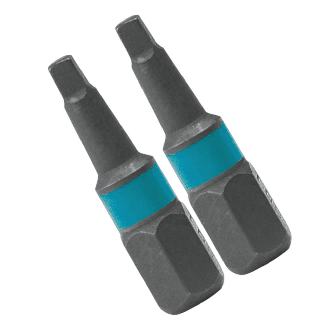 White Cap | 1" Impactx 1 Square Recess Insert Bit, 2/Pk Makita