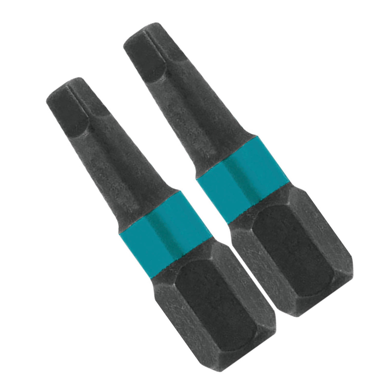White Cap | 1" Impactx 2 Square Recess Insert Bit, 2/Pk Makita