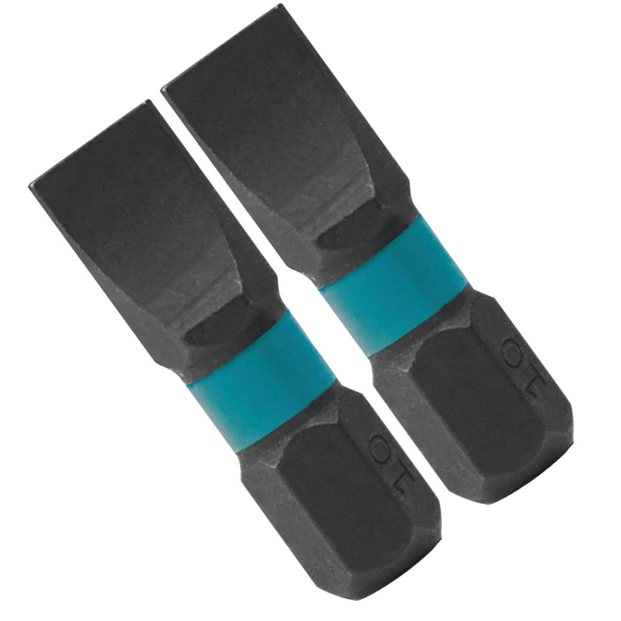 White Cap | 1" Impactx 10 Slotted Insert Bit, 2/Pk Makita