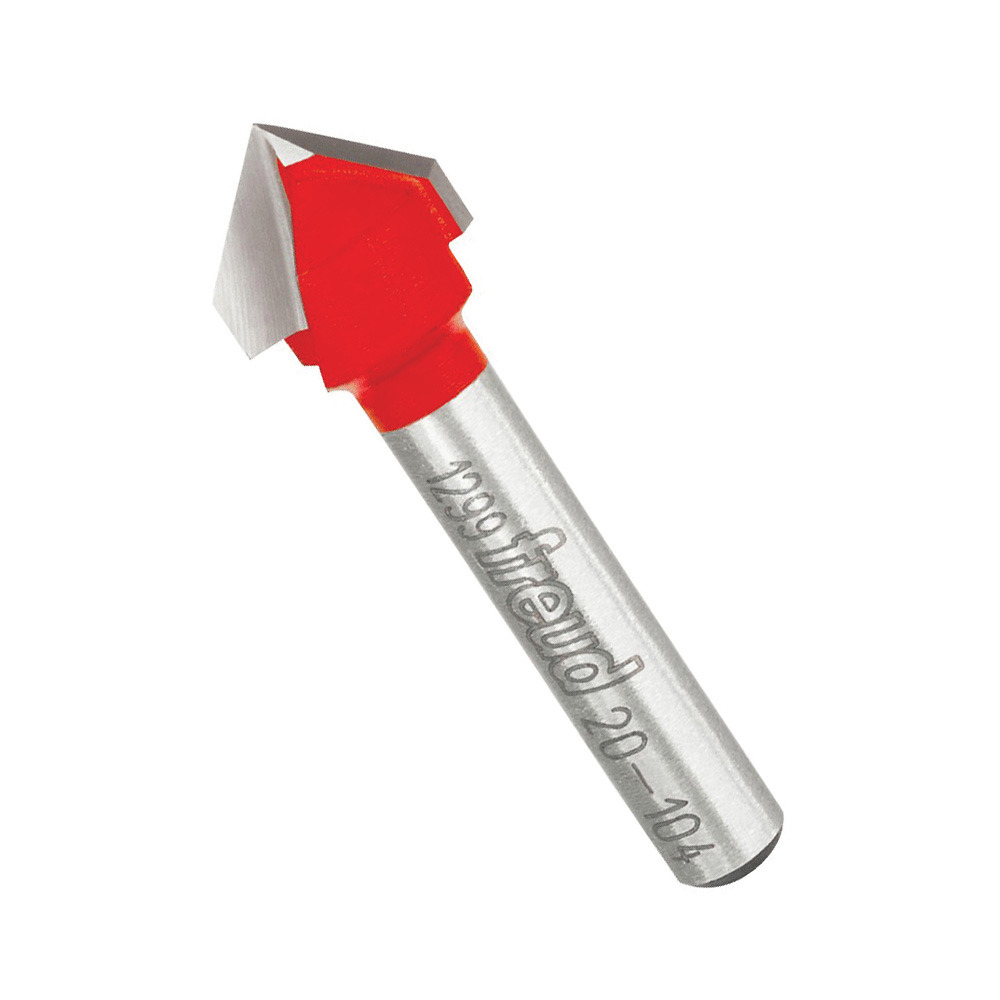 White Cap | 1/2" 90Deg V Grooving Bit Freud